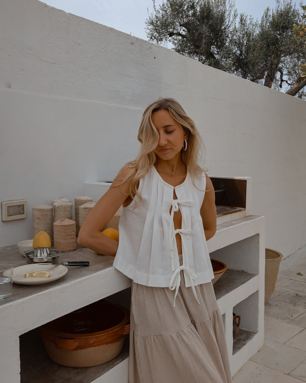 Top Alessio écru– Atelier Simai